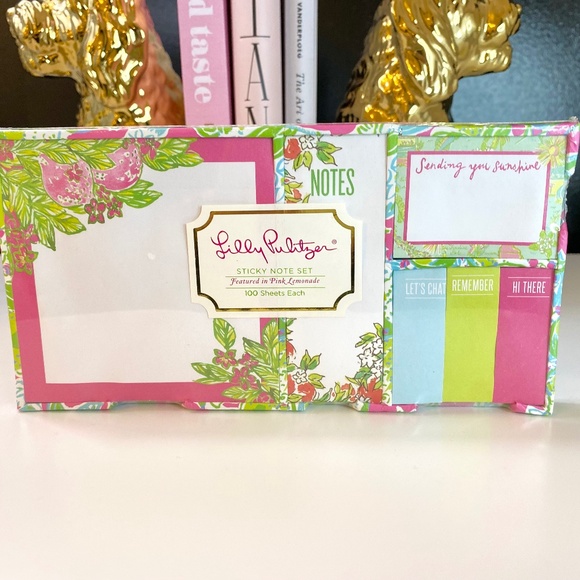 Lilly Pulitzer | Office | Nwt Lilly Pulitzer Sticky Note Set | Poshmark